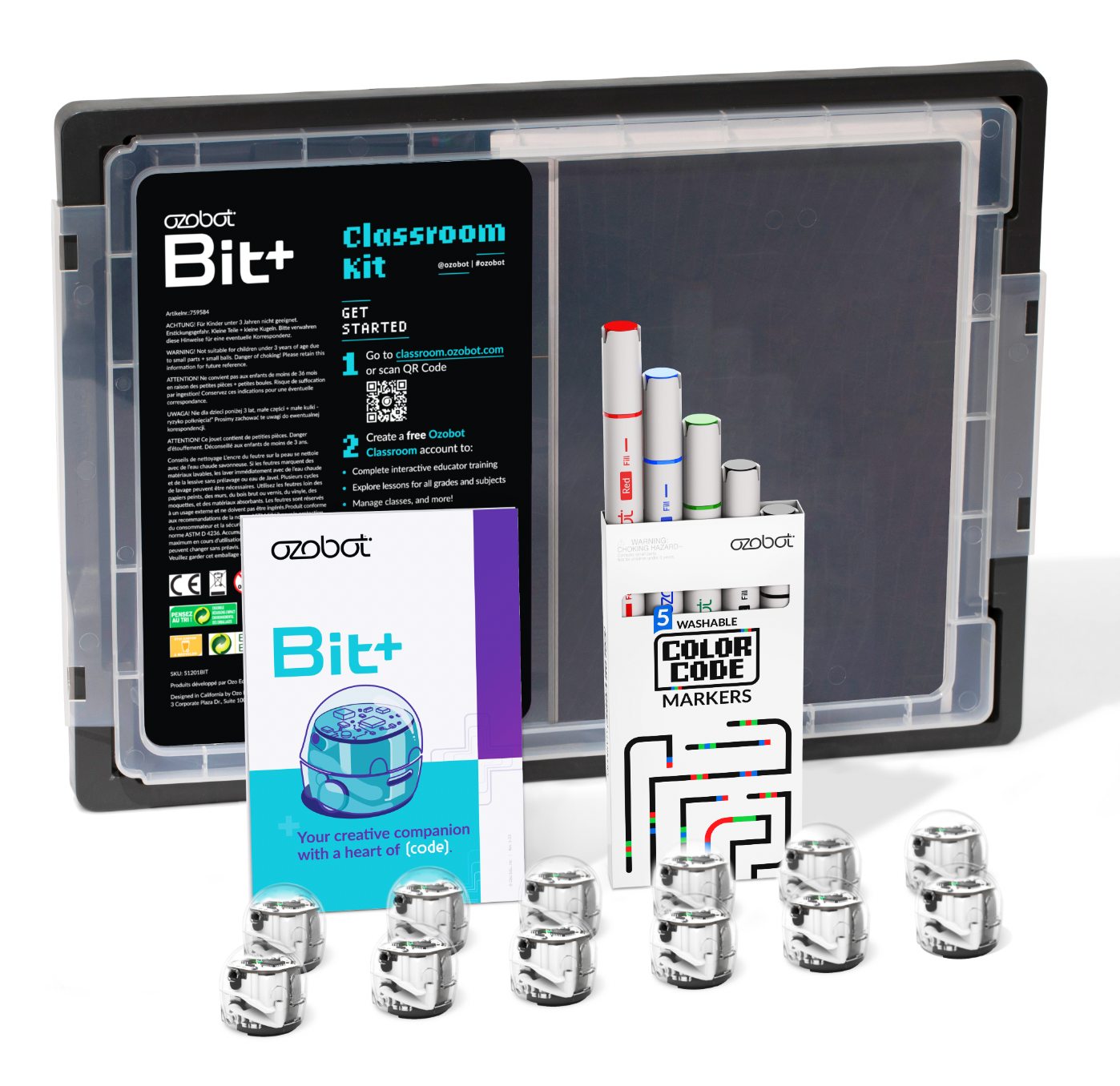 Ozobot Bit+ Classroom Kit (12-pack) – Creative Hut Ireland